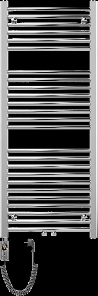 Mexen Ares, elektrické topné těleso 1200x500 mm + topná tyč 600 W, chromová, W102-1200-500-2600-01