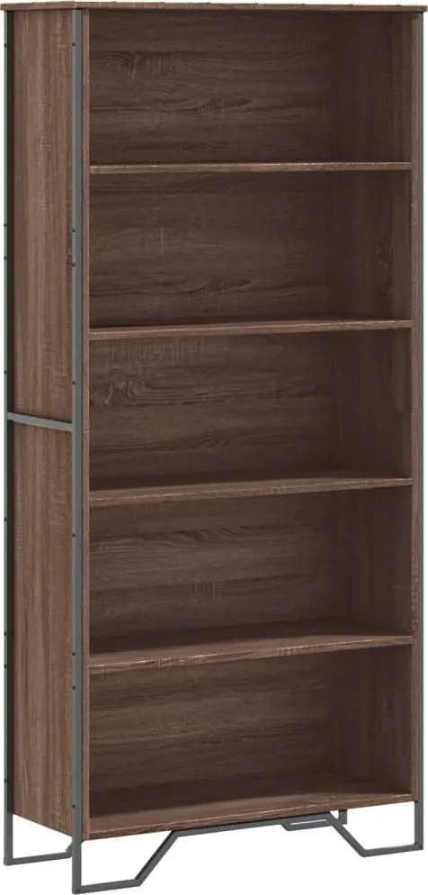 Knihovna hnědý dub 80 x 31 x 169 cm kompozitní dřevo 3295316