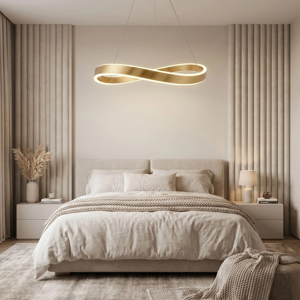 Toolight Rea, ZÁVĚSNÁ STROPNÍ SWE069-CP 80cm BRUSH GOLD, OSW-30231