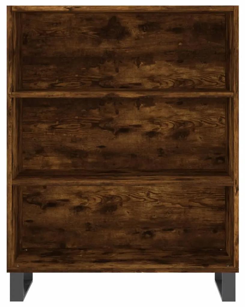 Skříň highboard kouřový dub 69,5 x 34 x 180 cm kompozitní dřevo,  3196096