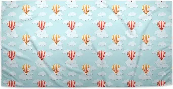 Sablio Ručník Horkovzdušné balony na nebi - 50x100 cm