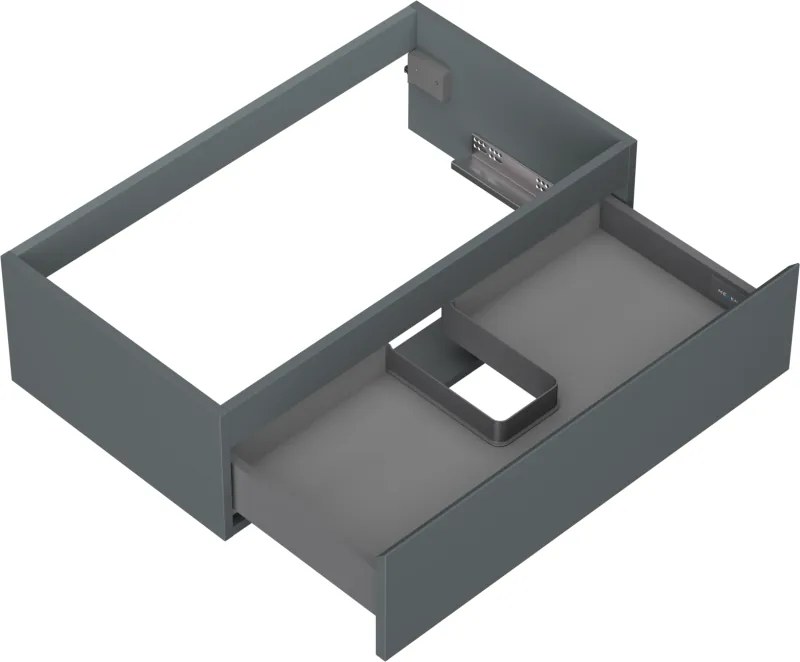 Mexen Orio, koupelnová skříňka 80 cm, 1 zásuvka, grafitová matná, 91A10-08023-1-BF66