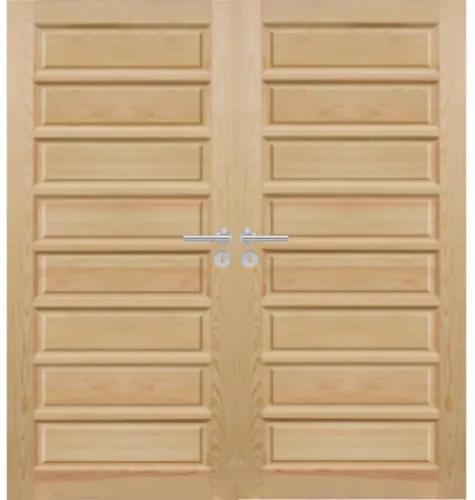 Archo - Dvoukřídlé dřevěné dveře dýhované z borovice Tilda 105482