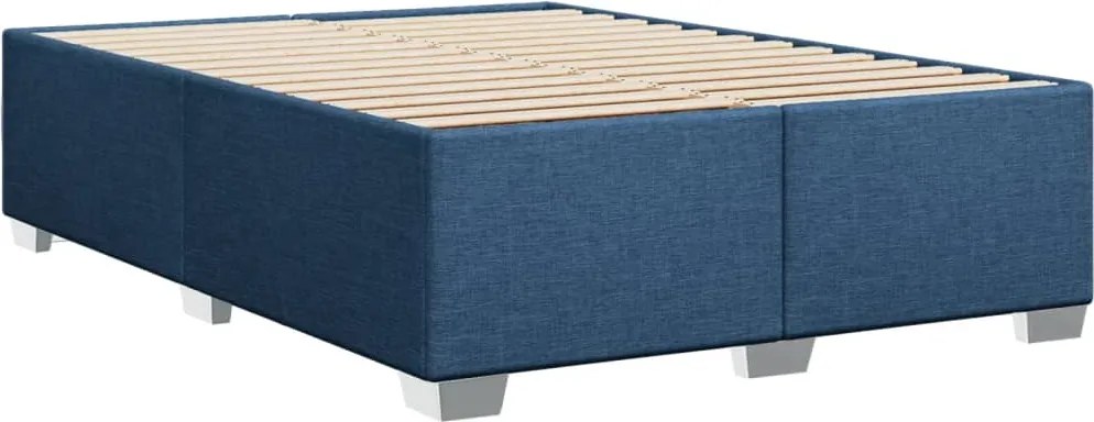 Rám postele bez matrace modrý 160 x 200 cm textil 3284491