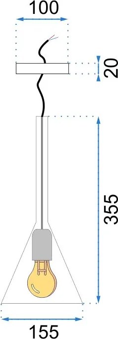 Toolight Largo, stropní svítidlo 1xE27 APP052-1CP, šedá, OSW-00101
