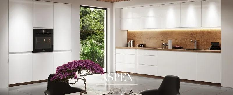 D60Z dřezová dvoudveřová dolní skříňka kuchyň Aspen Barva dvířek: Bílá lesk