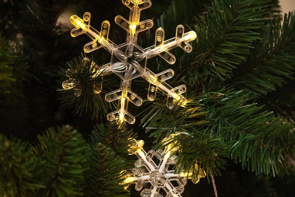 Bestent Světelný řetěz 156LED 5m teplý bílý Snowflakes