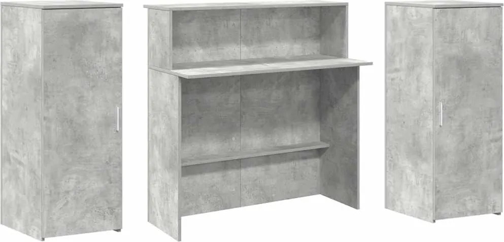 Recepční stůl betonově šedý 180x50x103,5 cm kompozitní dřevo 3324208