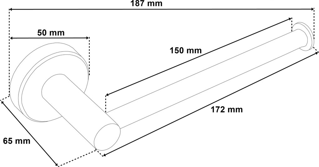 Zlatý držák na toaletní papír VOST