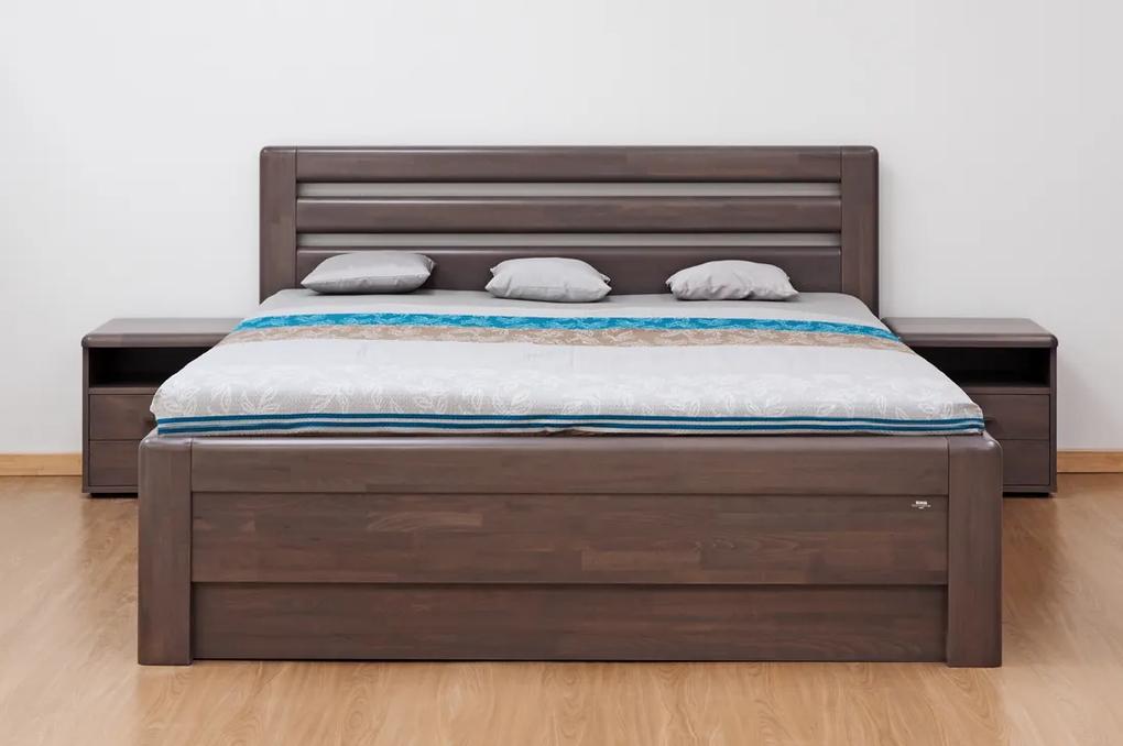 BMB Adriana Lux postel - buk Moření: Bílá, Provedení: Buk průběžný, Rozměr: 180 x 200 cm