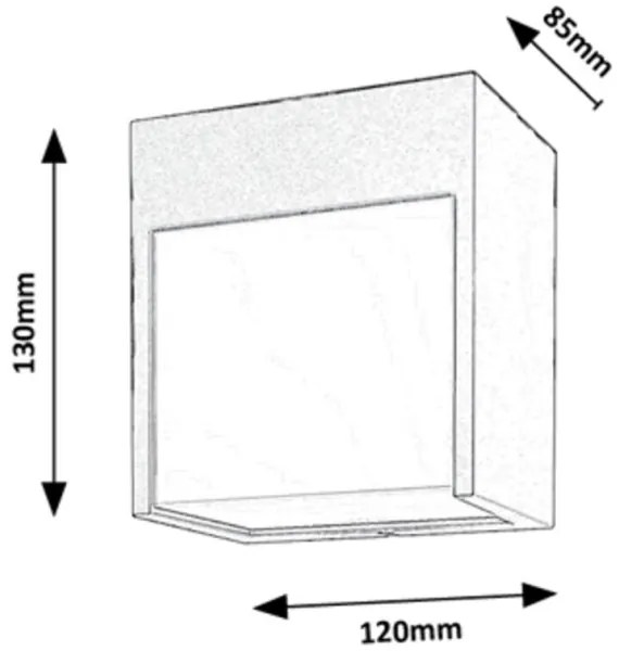 Rabalux 7476 - LED Venkovní nástěnné svítidlo BALIMO LED/12W/230V černá IP54