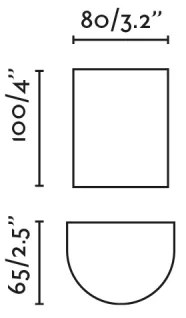 FARO 40525 - Nástěnné svítidlo SOLE 1xGU10/8W/230V cihlová kulatý