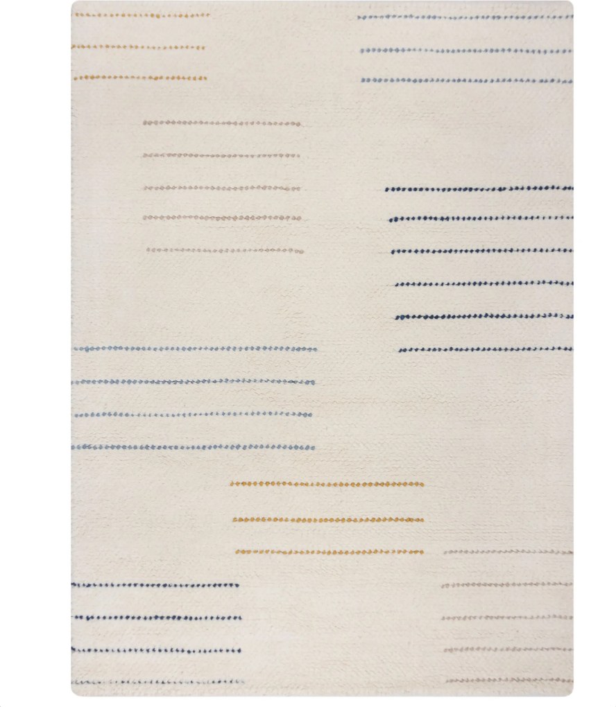 Flair Rugs, Kusový koberec Dottie Geometric Blue/Multi, 200x290, bílá, ložnice