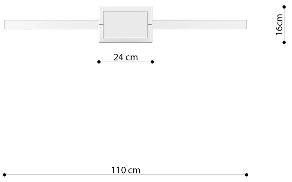 Lustr RIO 110 zlatá LED 3000K