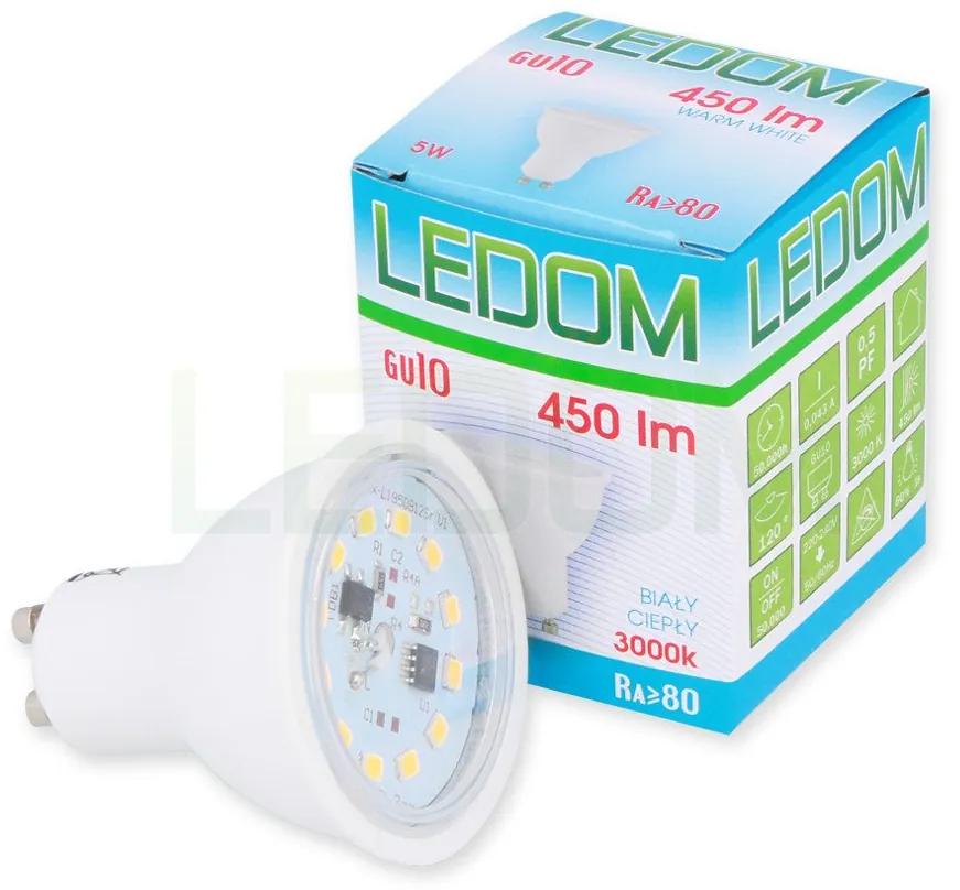Ledom LED žárovka GU10 5W 450lm teplá (40W)