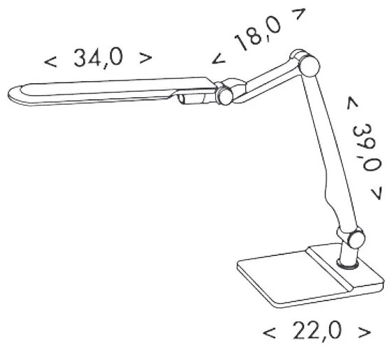 Ecolite LBL1207-STR - LED Stmívatelná stolní lampa MATRIX LED/10W/230V