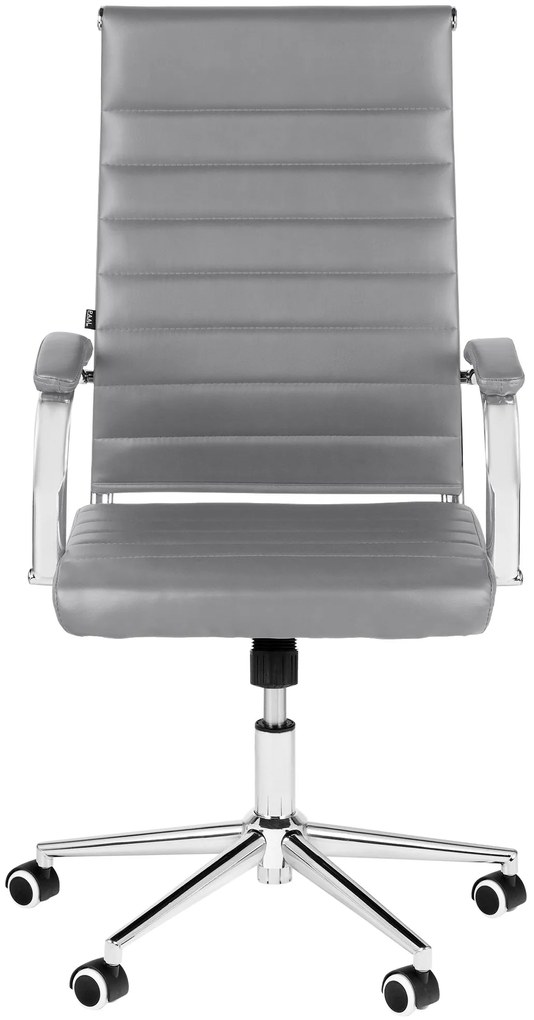 Kancelářská židle Mollis - syntetická kůže | šedá