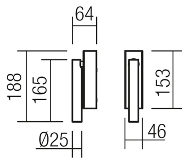 Redo 01-1218 nástěnné LED svítidlo Kanji pískově bílé 6W, 3000K, 18cm