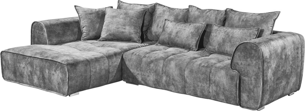 XXXLutz ROHOVÁ SEDAČKA, textil, šedá MID.YOU - Sedací soupravy - 002220041802