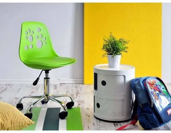 MPT Dětská otočná židle Foot - zelená
