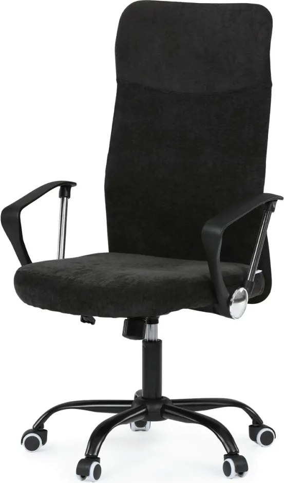 Kancelářská židle KA-W3109 BG, houpací mechanismus, béžová látka (64,5 x 61) cm černá
