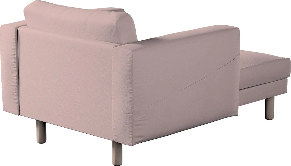 Potah na IKEA Norsborg šezlong s loketními opěrkami barva růžová látka pletený vzor