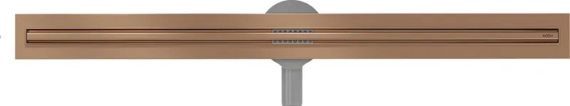 Mexen Flat 360° Slim sprchový žlab 100 cm, měděná matná, 1C41100