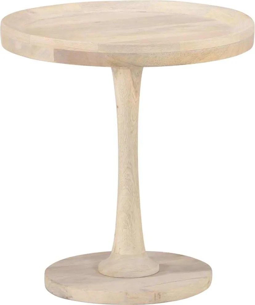 Odkládací stolek Ø 50 x 55 cm masivní mangovníkové dřevo 320599