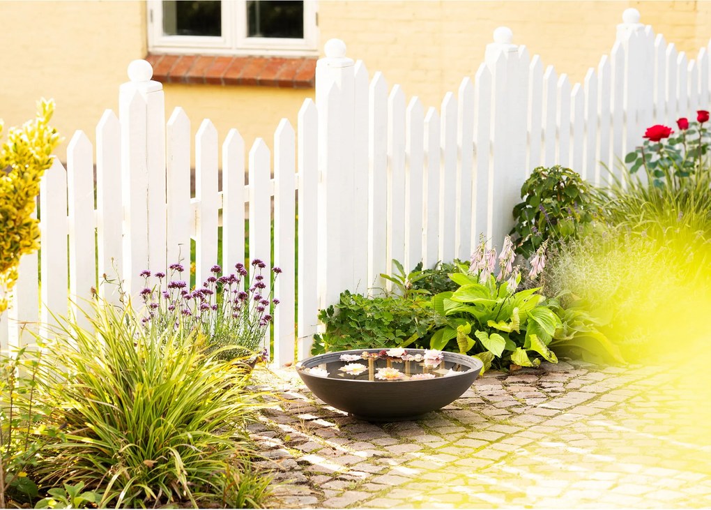House Nordic Zahradní mísa na vodu FLEURISTE Ø60cm tmavě šedá 9001571