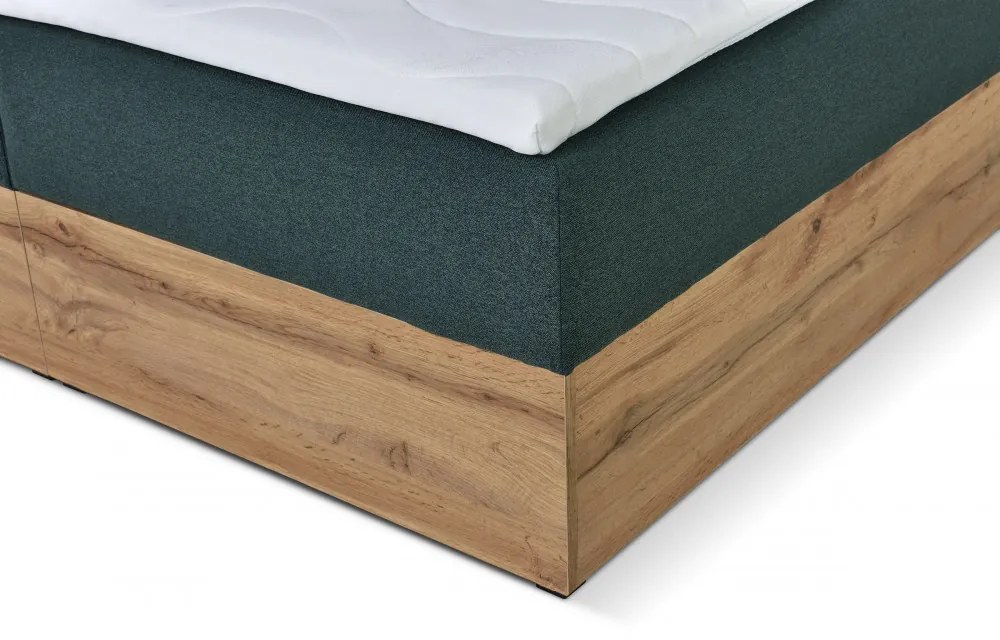 Postel boxspring Palermo 200x200 cm s úložným prostorem