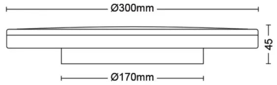 Philips- LED Stmívatelné stropní svítidlo OZZIET SCENE SWITCH LED/18W/230V 2700K