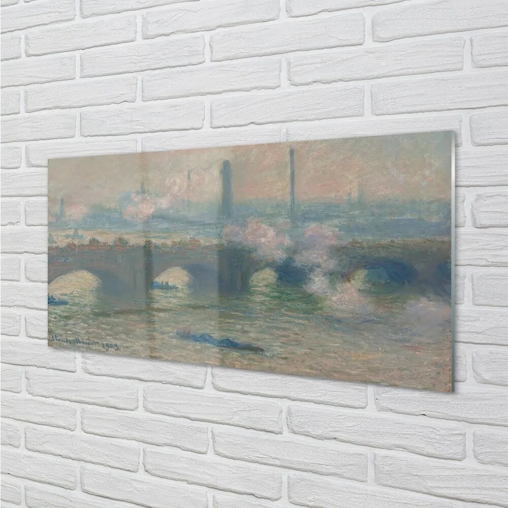Obraz na skle Art maloval krajiny 140x70 cm