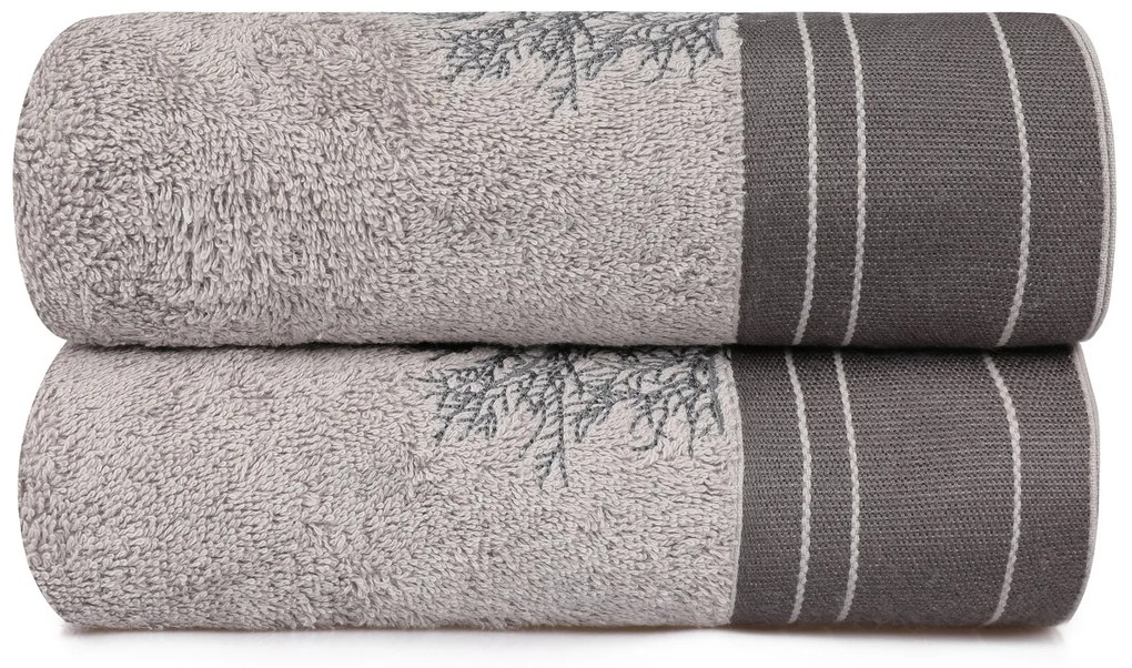 L´essentiel Maison Osuška, Set 2 ks Infinity - Grey, Šedá, Tmavá Šedá