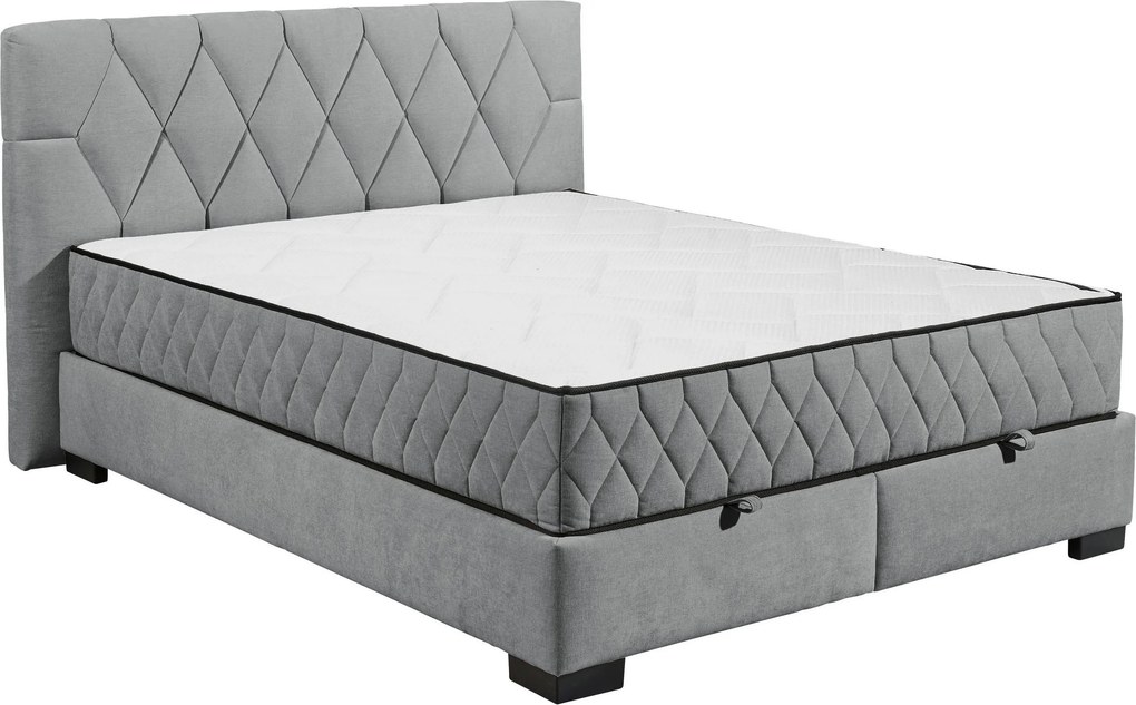 XXXLutz AMERICKÁ POSTEL, 160/200 cm, antracitová MID.YOU - Postele s úložným prostorem - 002220053809