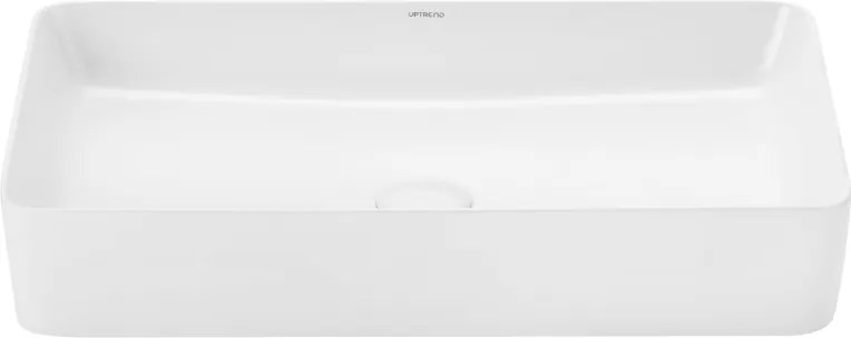 UPTrend Obdélníkové keramické umyvadlo na desku ATHENA MATT WHITE TR41206‑U20, bílá mat