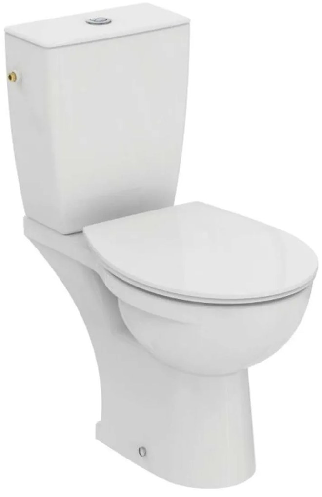 Ideal Standard Eurovit - WC kombi se sedátkem SoftClose, zadní odpad, bílá W328501