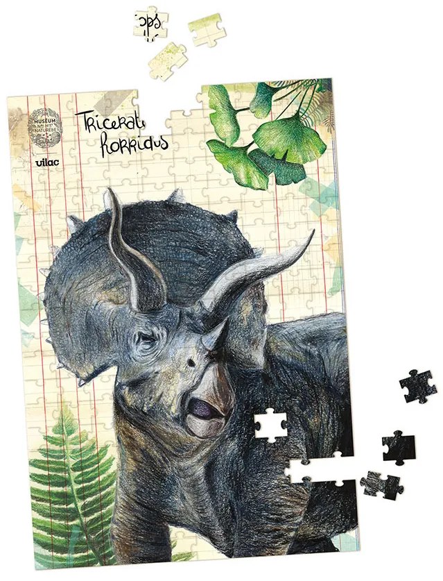 Vilac Sada 3 puzzle dinosaurů