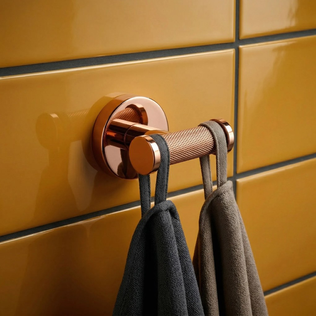 Rea Modern, 2-háček na ručníky, 6612, měděná lesklá, REA-98052
