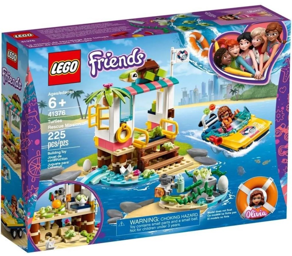 Lego stavebnice lego friends 41376 mise na záchranu želv