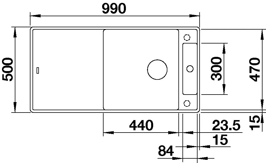 Granitový dřez Blanco AXIA III XL 6 S-F InFino antracit + skleněná krájecí deska a excentr 523526