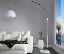 Moderní stojací lampa - Molie, bílá