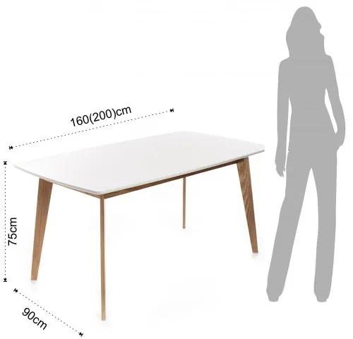 Jídelní stůl rozkládací 160-200cm KYRA TOMASUCCI