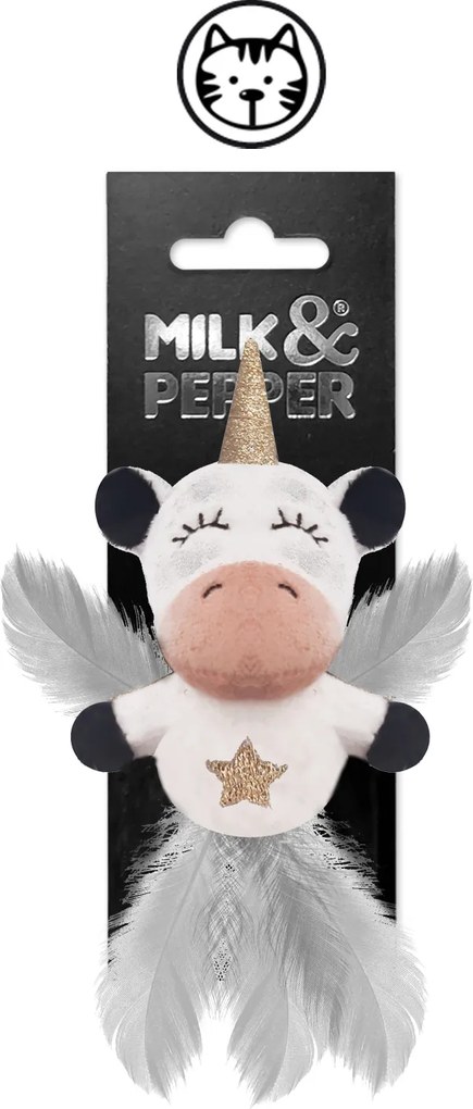MILK&PEPPER Vánoční jednorožec pro kočky zlatý