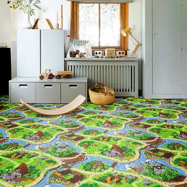 Vopi Dětský koberec Dino Kulatý 400 cm průměr