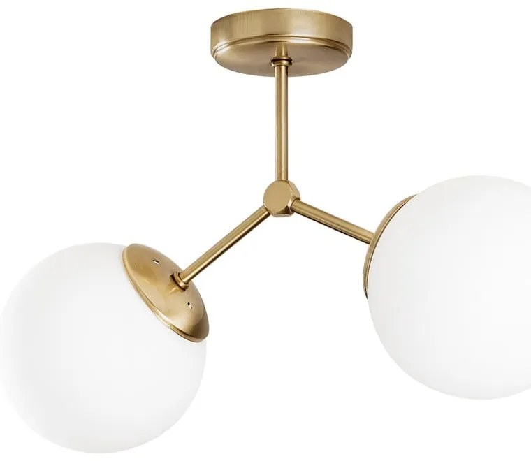 Stropní svítidlo v bílo-zlaté barvě Opviq lights Damar