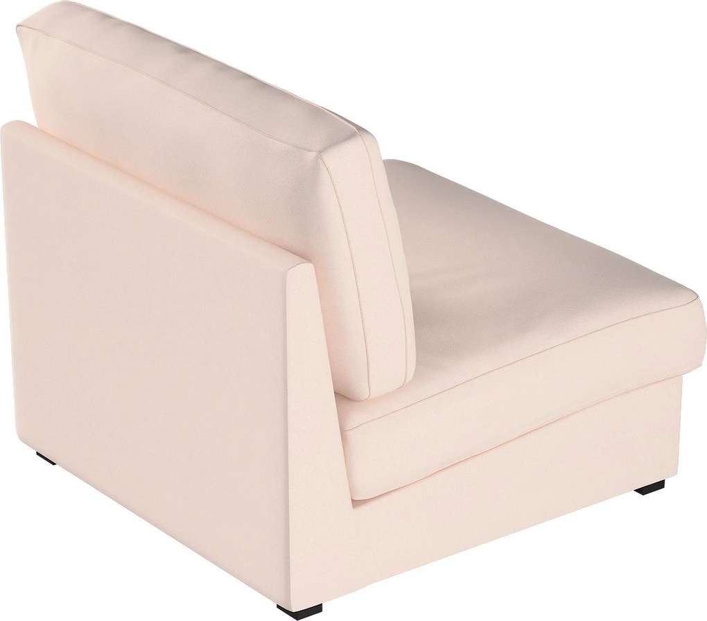 Potah na neskládací křeslo IKEA Kivik barva růžová látka pletený vzor