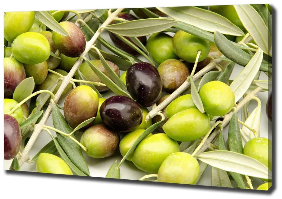 Wallmuralia Foto obraz na plátně Čerstvé olivy 100x70 cm