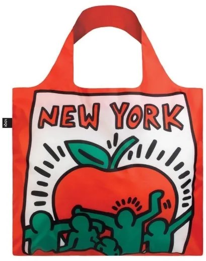 Nákupní taška LOQI Museum, Haring - New York 50x42cm unese až 20 kg