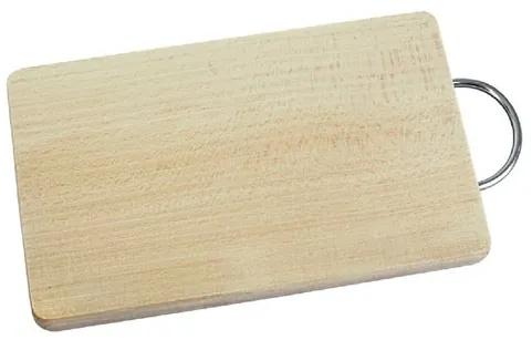 Prkénko dřevěné s kovovou rukojetí 33 x 22,5 cm