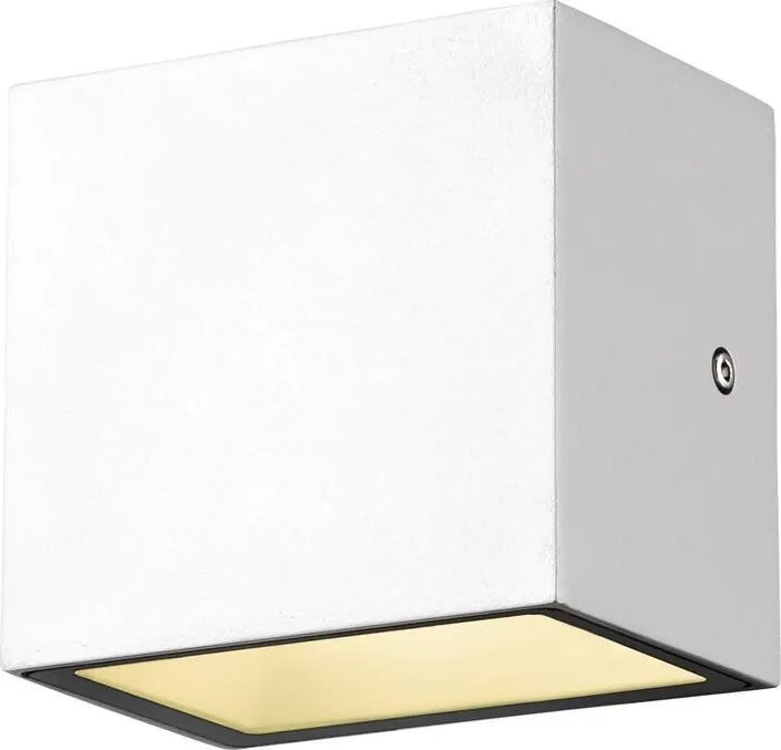 LA 1002033 SITRA CUBE WL, LED venkovní nástěnné a stropní nástavbové svítidlo, bílá, IP44, 3000K, 10W - BIG WHITE (SLV)